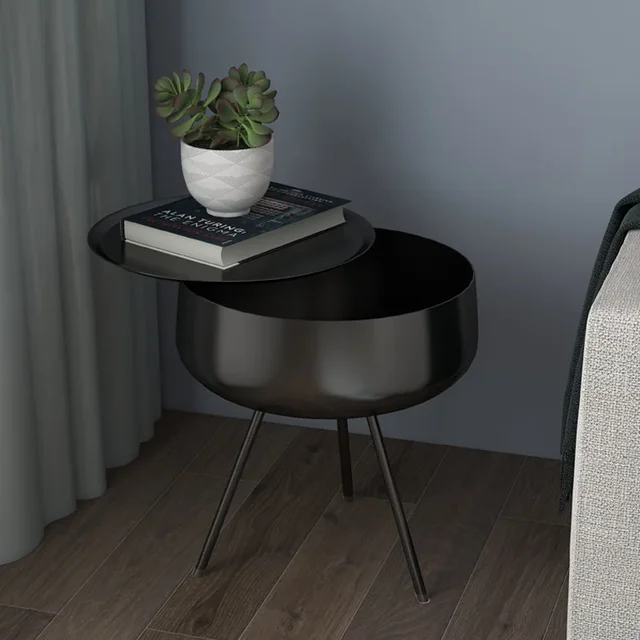 Contemporary Metal Minimalist Nightstand - Culturizm